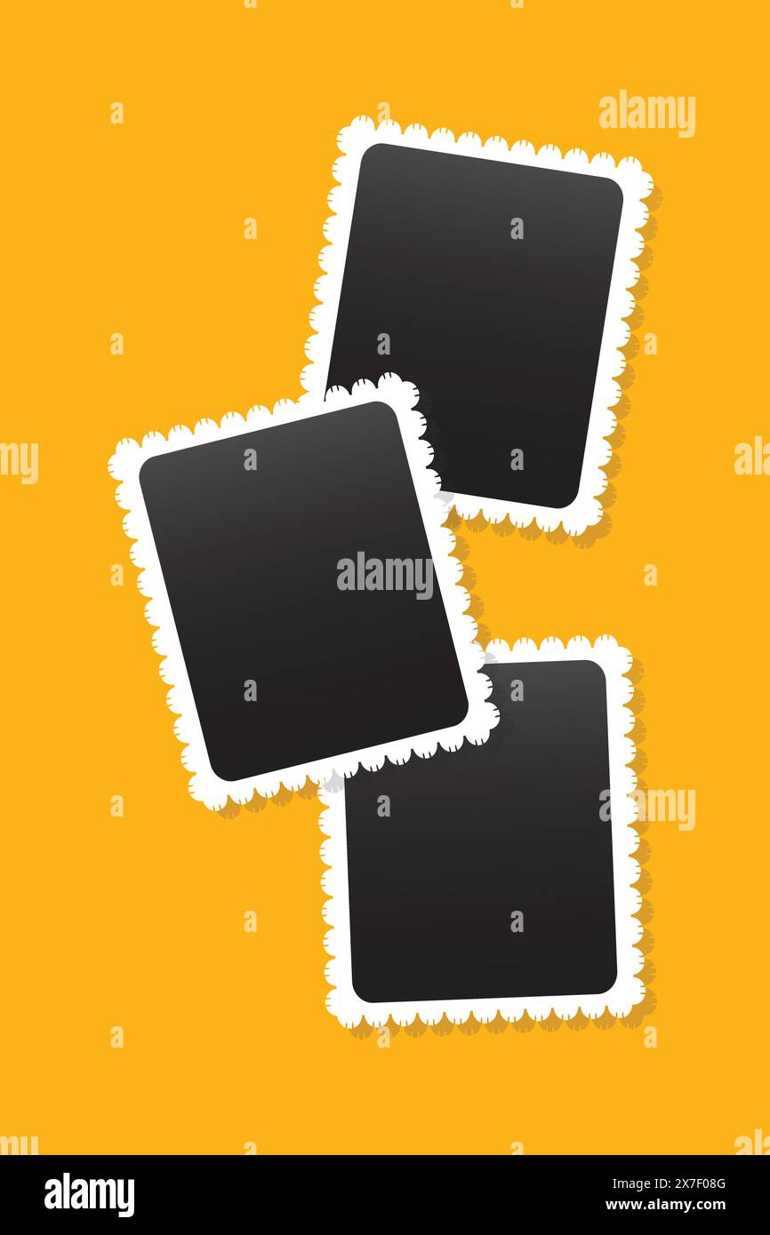 Photo collage template Memory pictures frames Stock Vector Image & Art ...