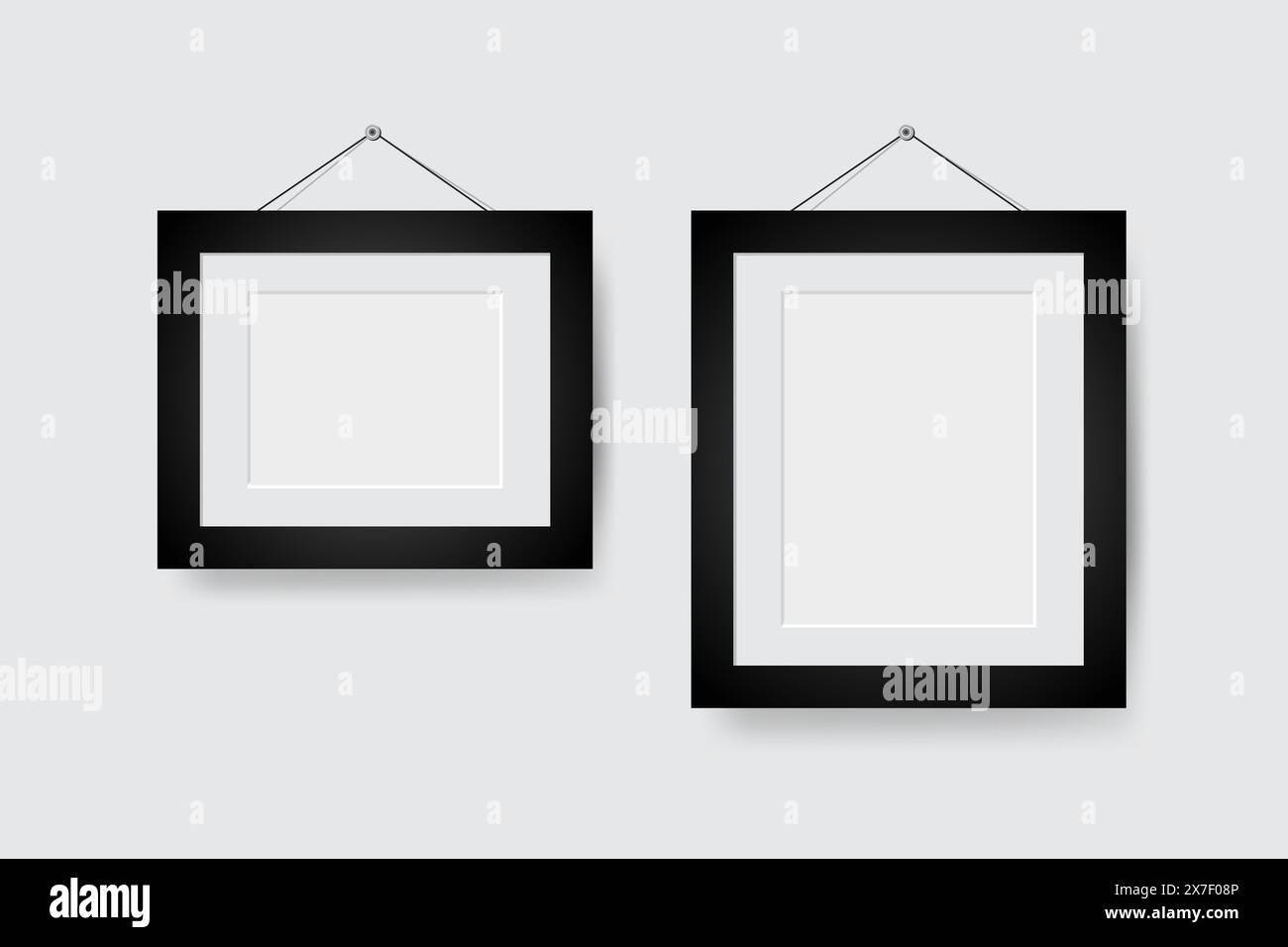 Blank photo frames Stock Vector Images - Alamy