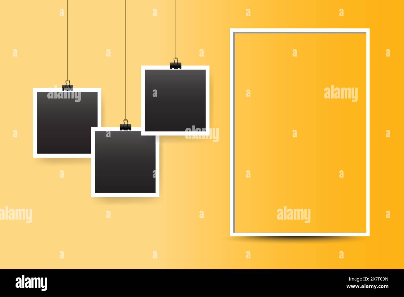 Photo collage template Memory pictures frames Stock Vector Image & Art ...