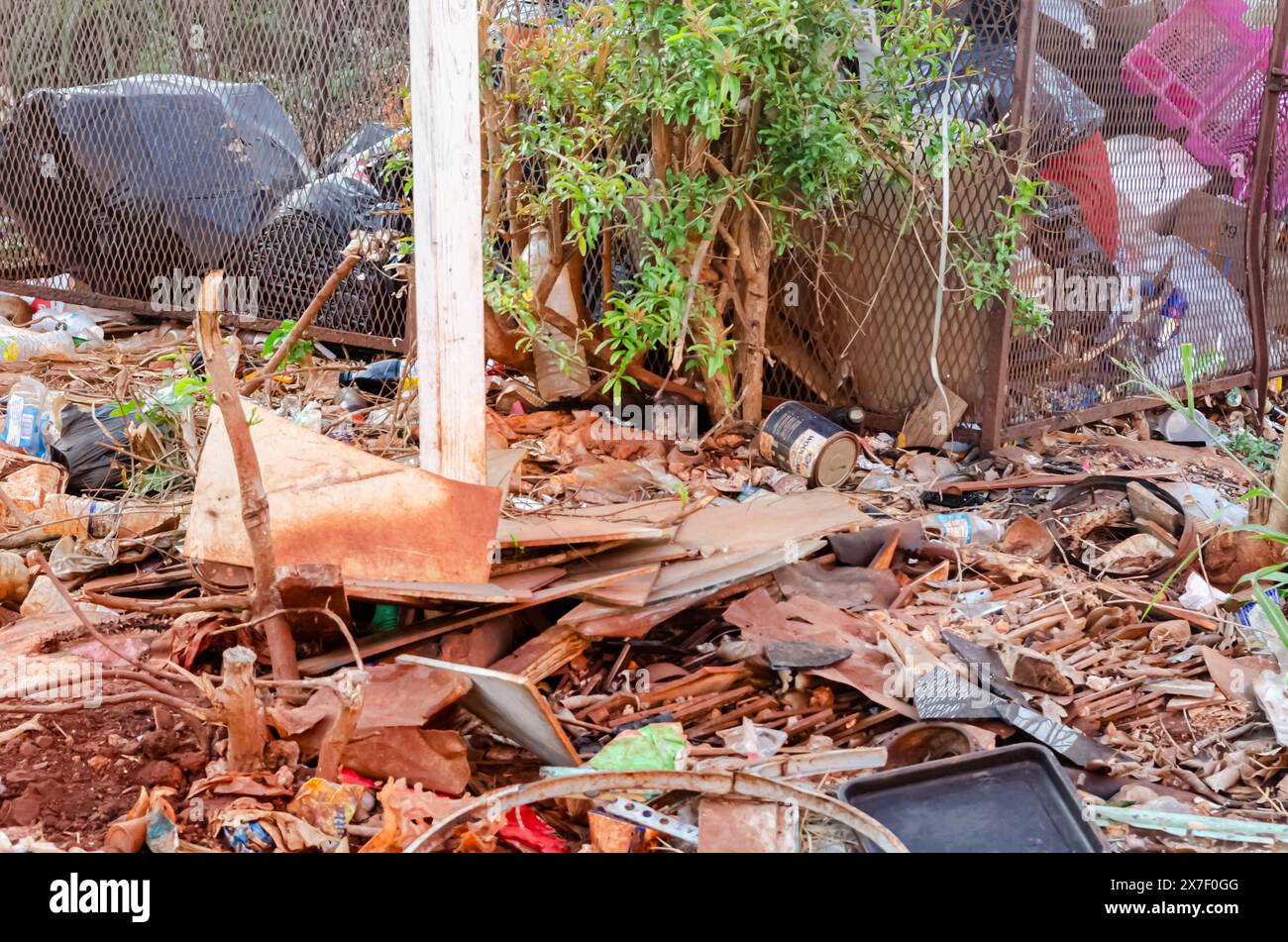 Rat Infested Garbage at Roadside Beside a Garbage Skip in Junction St ...