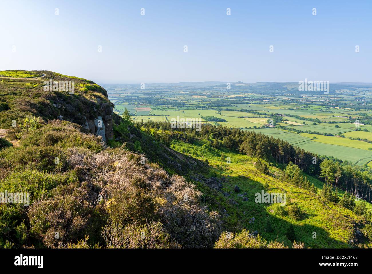 Landscape near Great Broughton, North Yorkshire, England, UK Stock ...