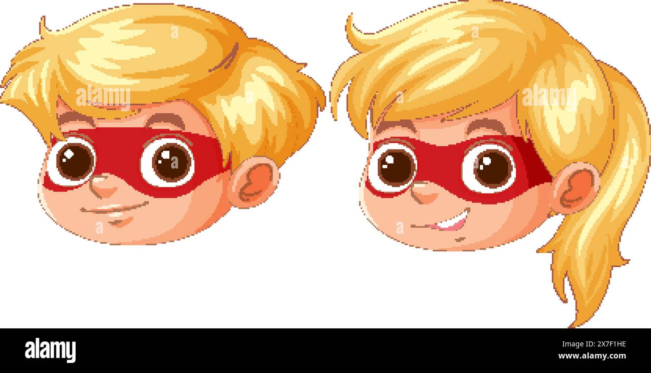 Fictional characters masks Stock Vector Images - Alamy