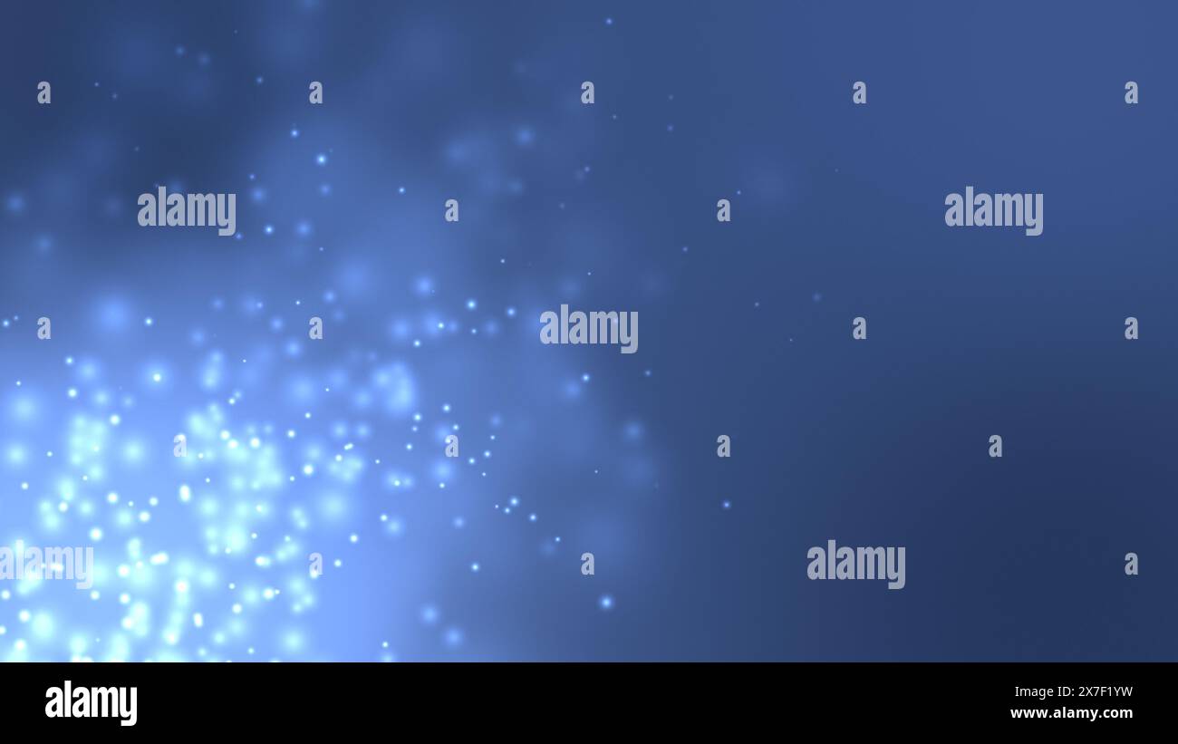 Illuminating Blue glitter bokeh background, logo titles in award, music ...