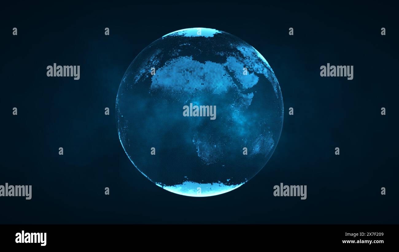 Earths Nighttime Glow: A Darkened Globe. mesmerizing sight of Earths ...