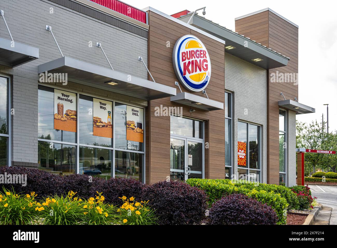 Burger King fast food hamburger restaurant in Johns Creek, Georgia ...