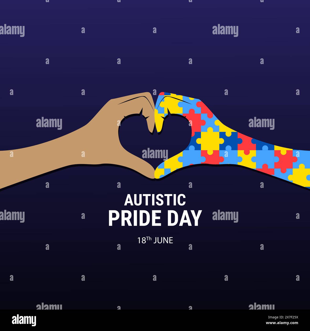Autistic Rainbow Eight Infinity Symbol Icon Vector World Autism Awareness Day Understanding