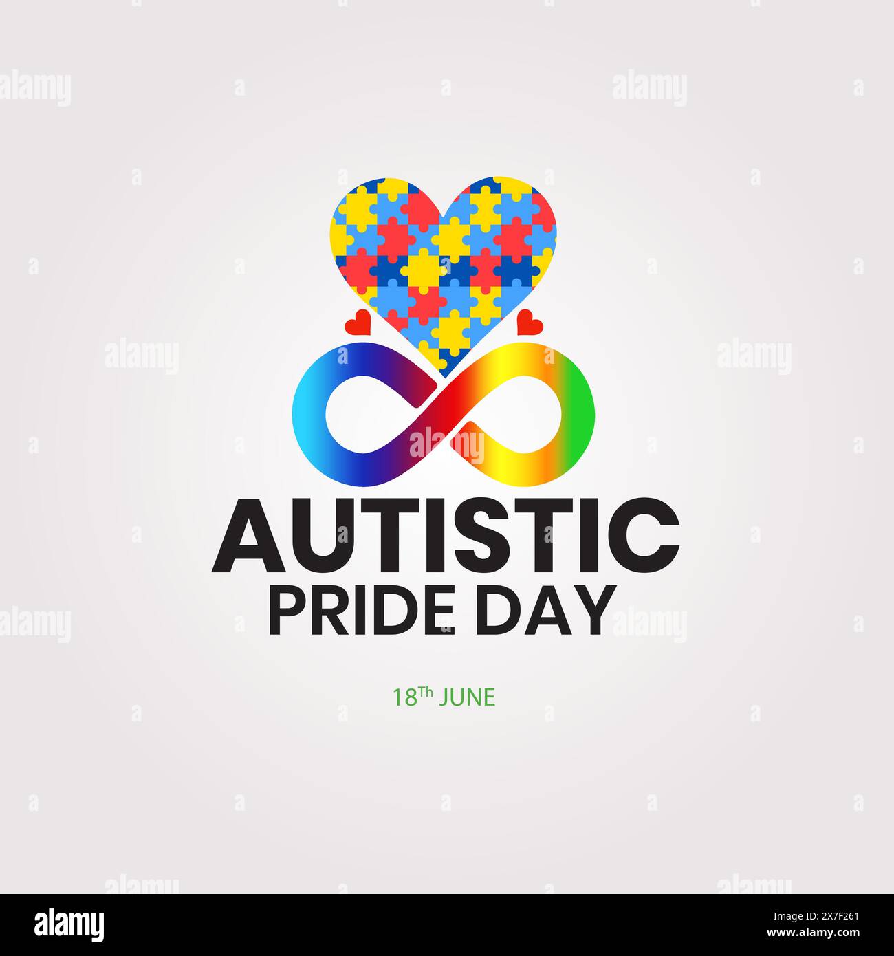 Autistic rainbow eight infinity symbol icon vector. World autism ... Autistic rainbow eight infinity symbol icon vector. World autism ...