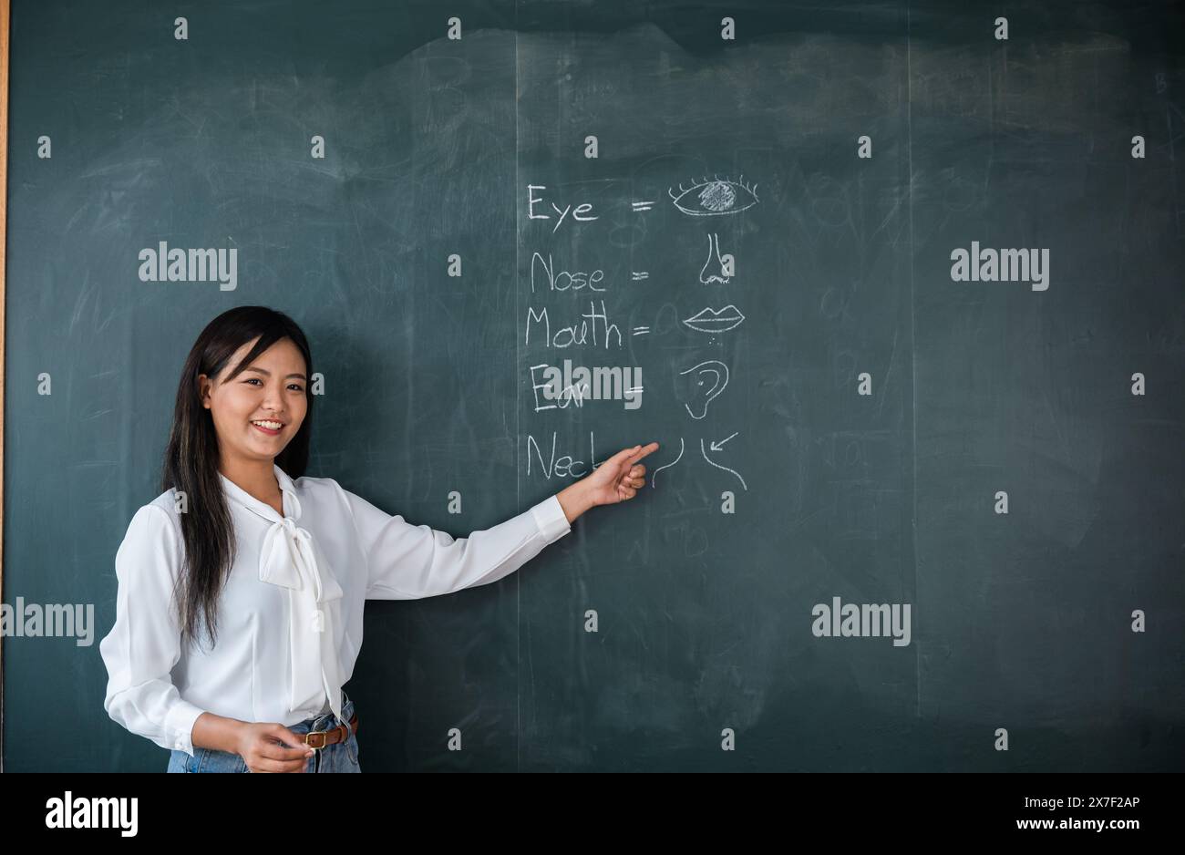 School pointing board words hi-res stock photography and images - Alamy