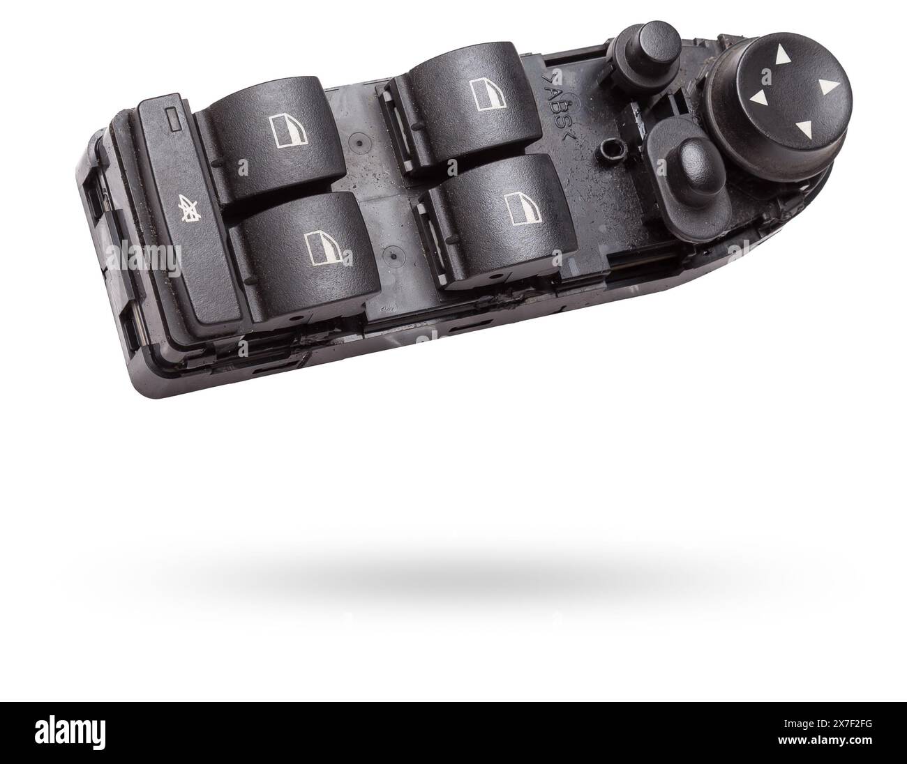 Window master switch control panel isolated on white background. Switch ...