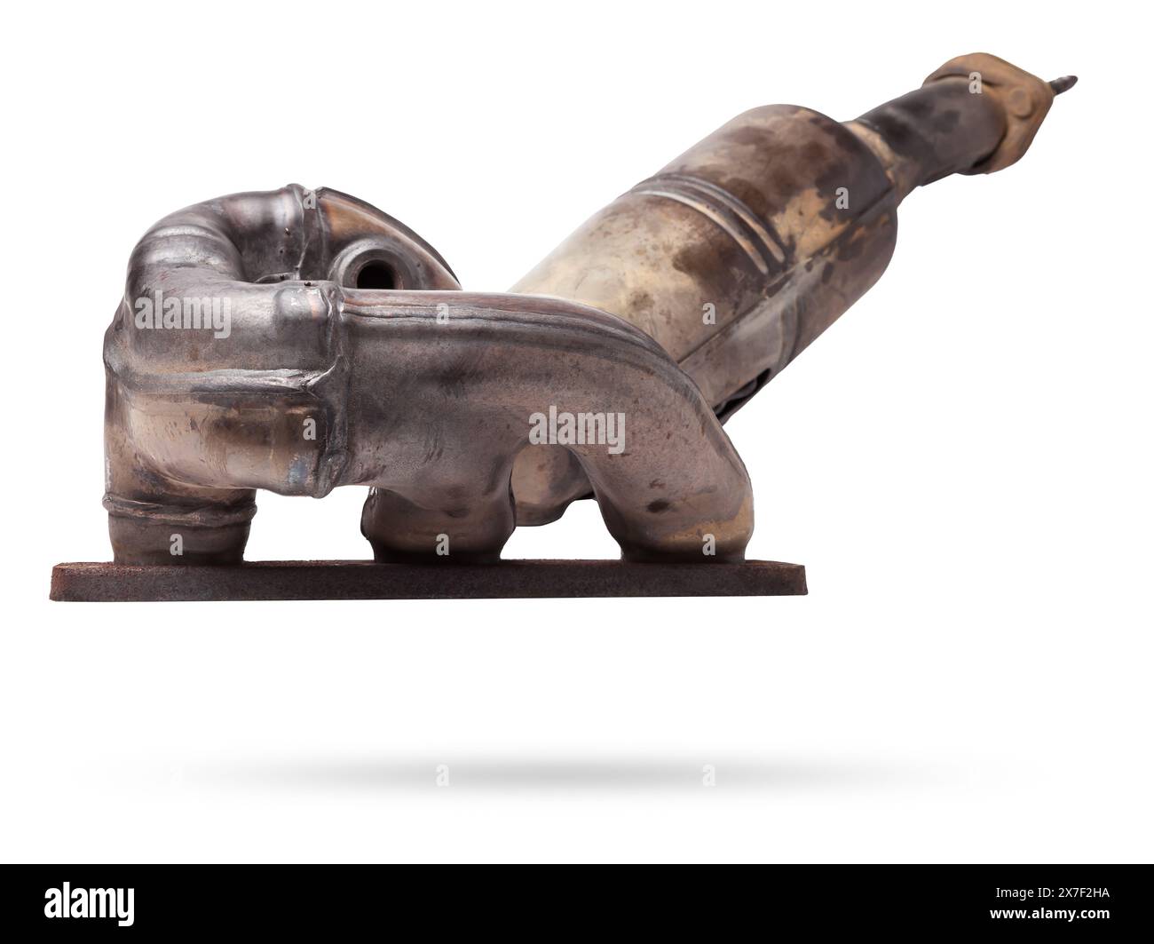 Automotive catalyst removed from a vehicle for repair with a ceramic ...