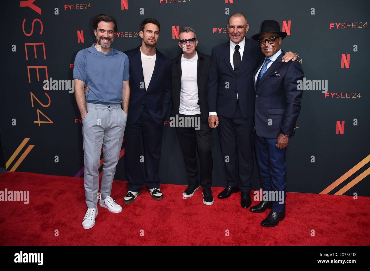 Daniel Ings, from left, Theo James, Max Beesley, Vinnie Jones and ...