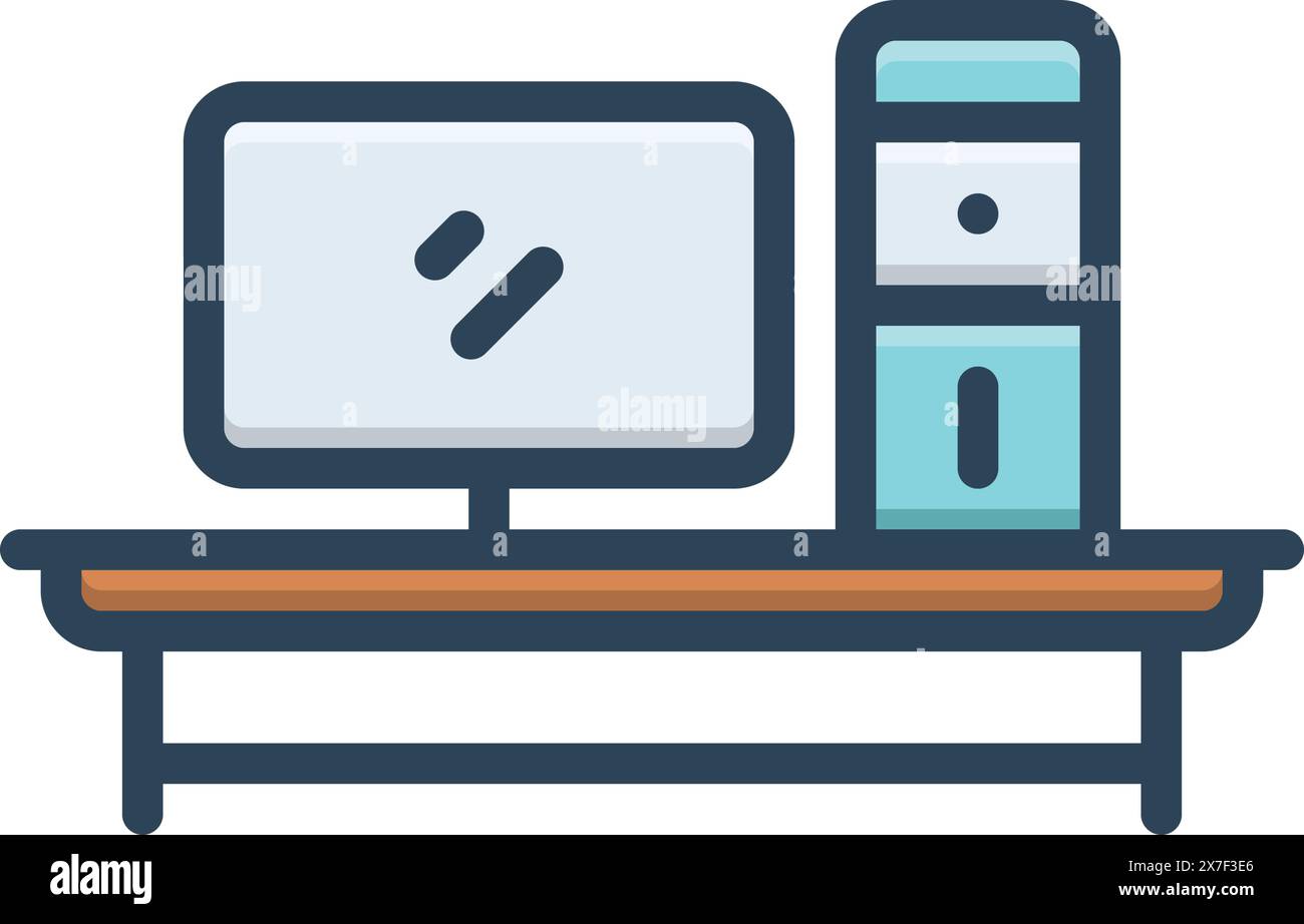 Icon for desktop, computer Stock Vector Image & Art - Alamy