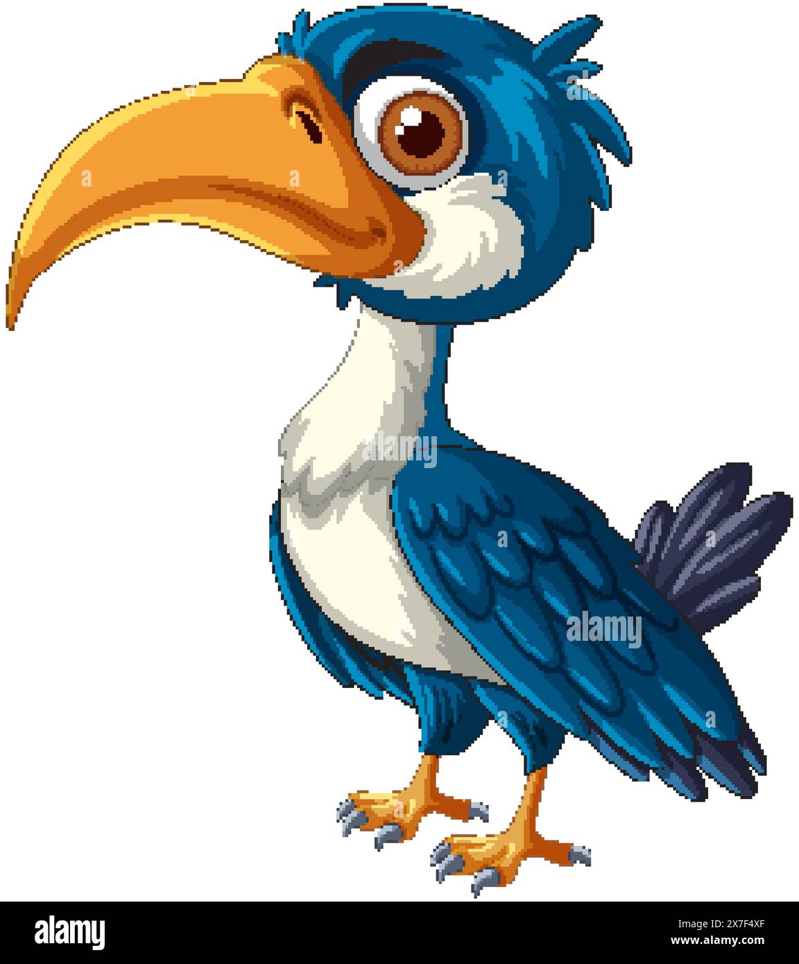 Vibrant blue feathers Stock Vector Images - Alamy