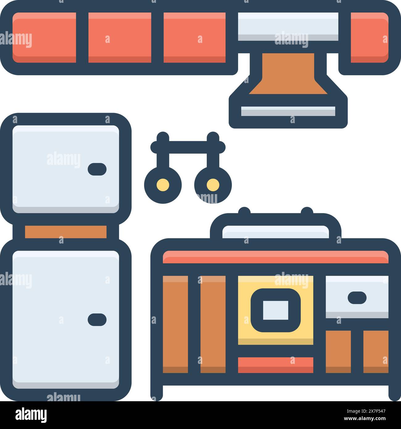 Kitchenette Stock Vector Images - Alamy