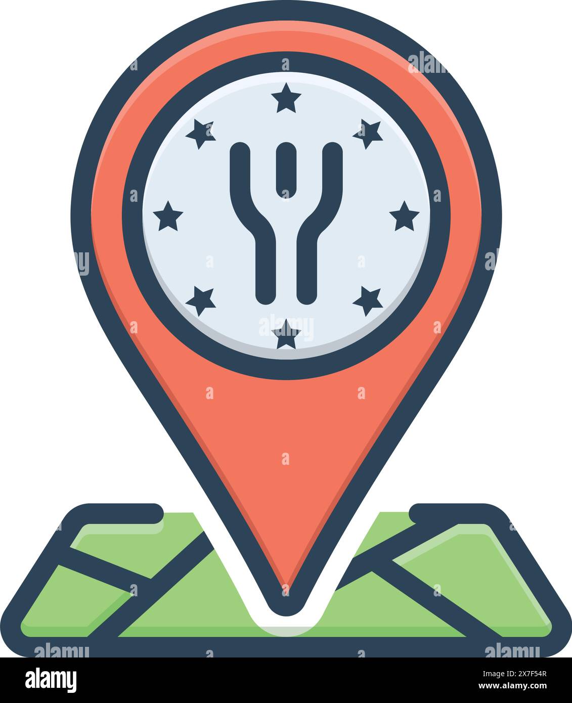 Icon for restaurant map, restaurant Stock Vector Image & Art - Alamy