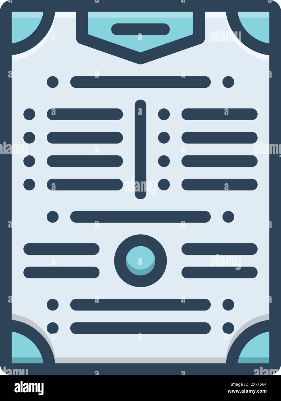 Icon for menu, menu card Stock Vector Image & Art - Alamy