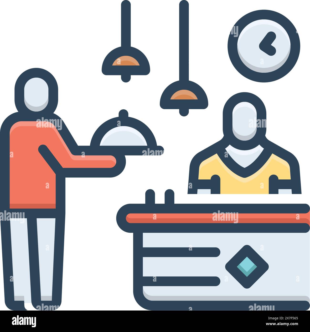 Icon for serve, waiter Stock Vector Image & Art - Alamy