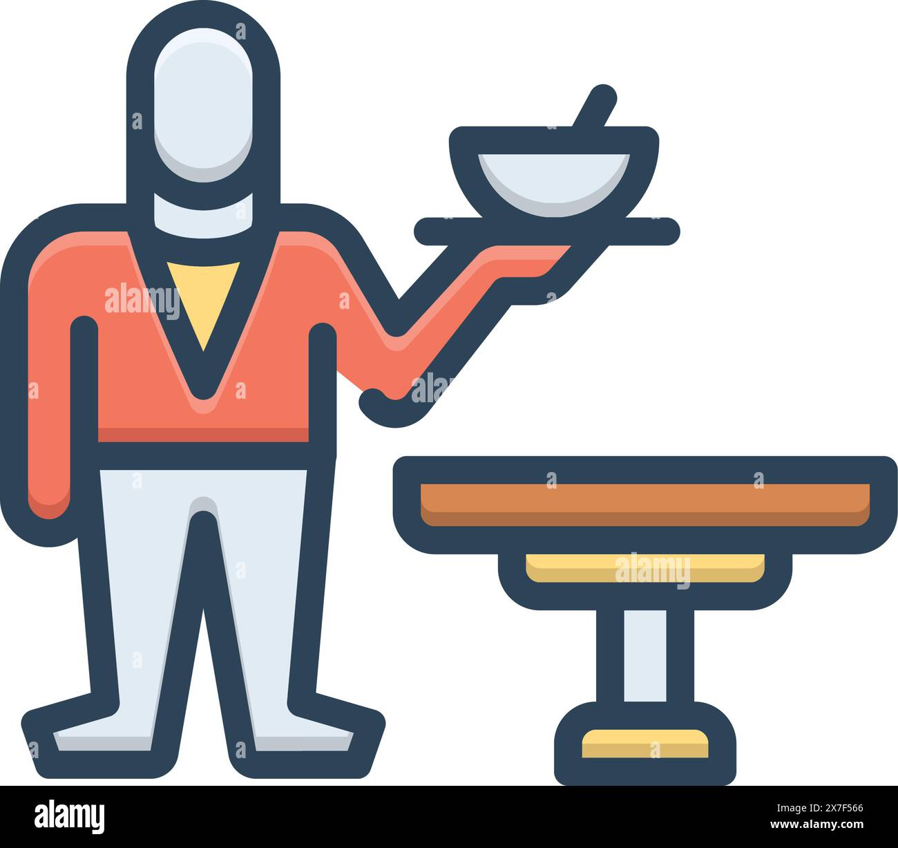 Icon for serve, waiter Stock Vector Image & Art - Alamy