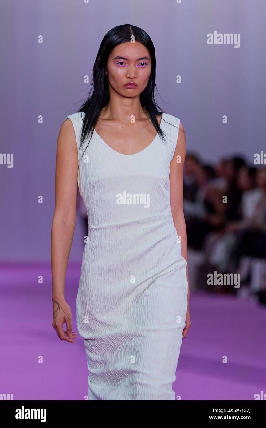A model walks the runway during the ANNA QUAN Presented by eBay show ...