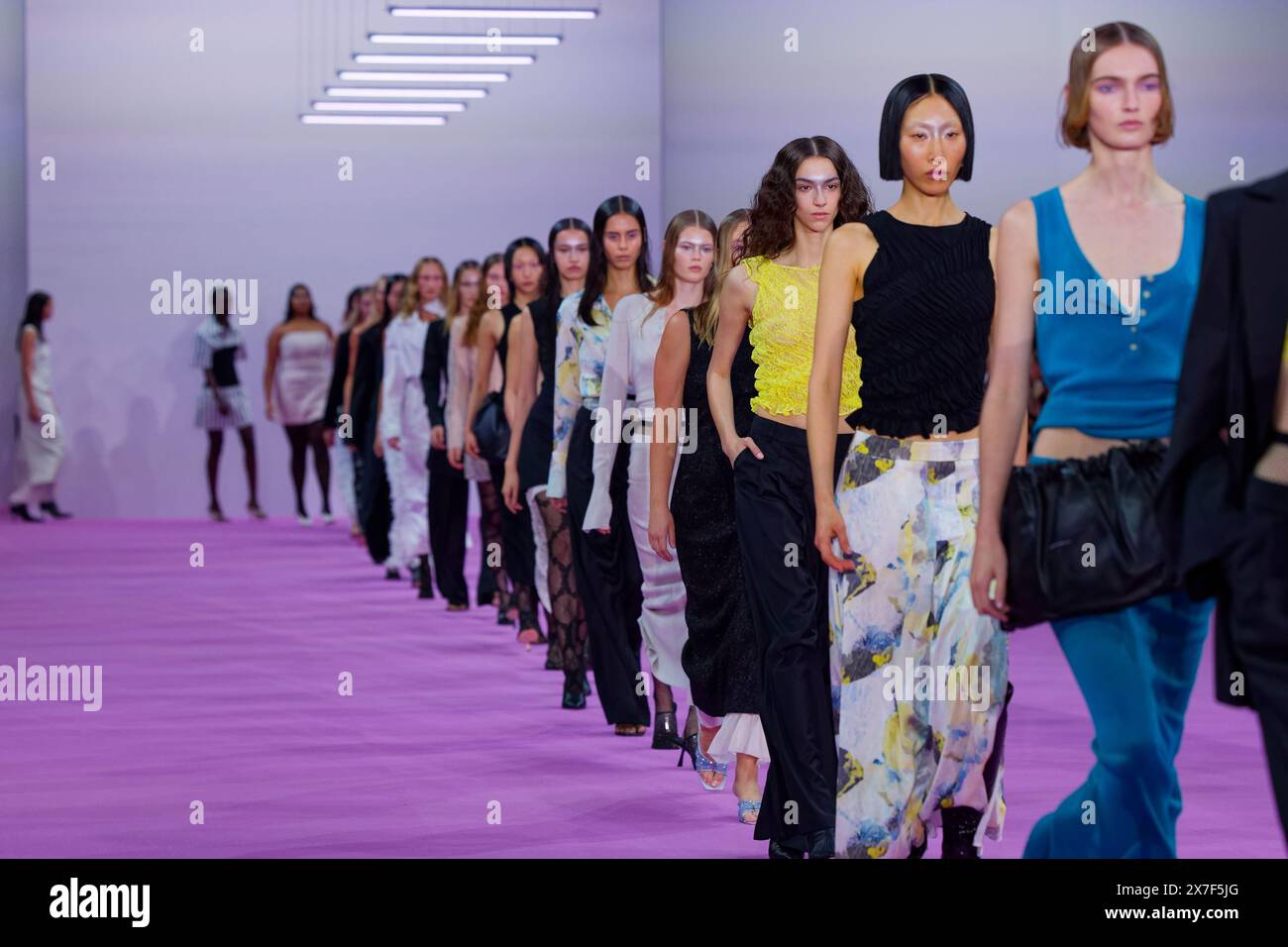 Models walk the runway during the ANNA QUAN Presented by eBay show ...
