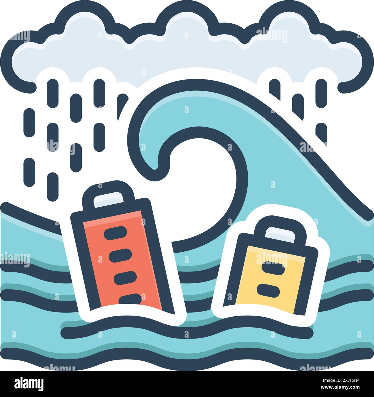 Icon for tsunami, sea wave Stock Vector Image & Art - Alamy