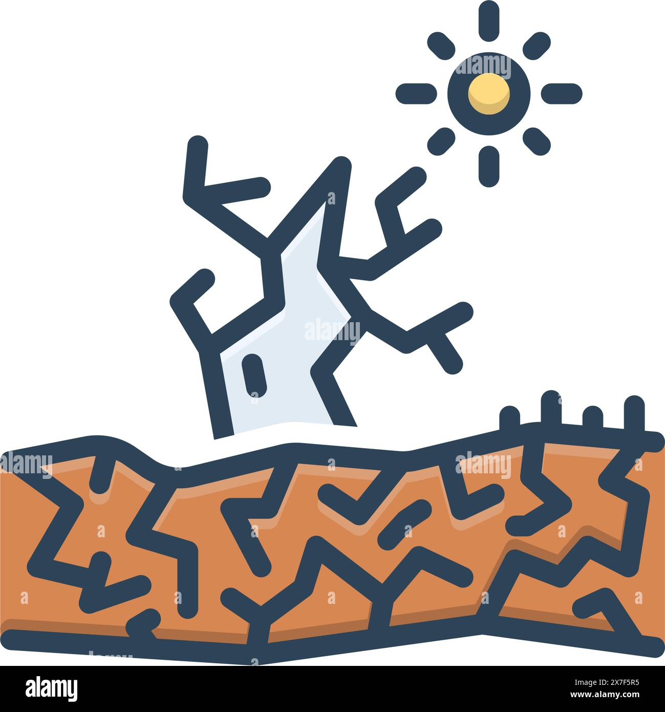 Icon for drought, disaster Stock Vector Image & Art - Alamy