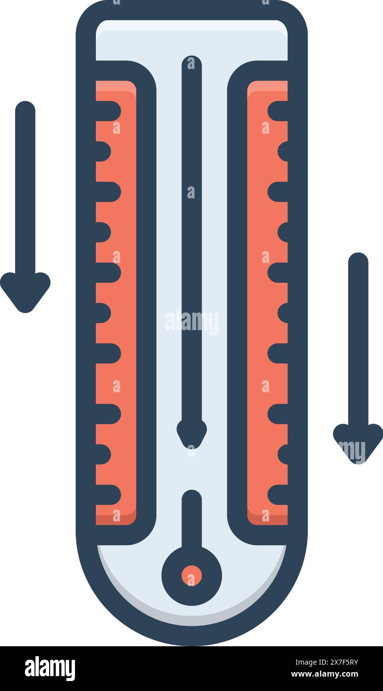 Icon for temperature decrease, temperature Stock Vector Image & Art - Alamy