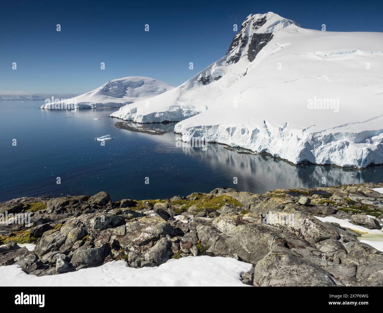 Buache Peak from Palaver Point, Two Hummock Island, Antarctica Stock ...