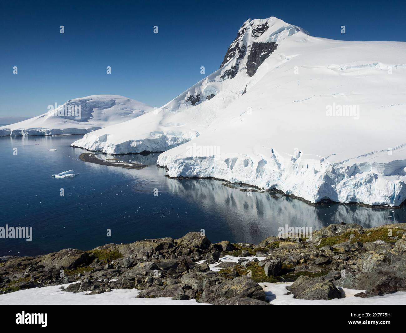 Buache Peak from Palaver Point, Two Hummock Island, Antarctica Stock ...