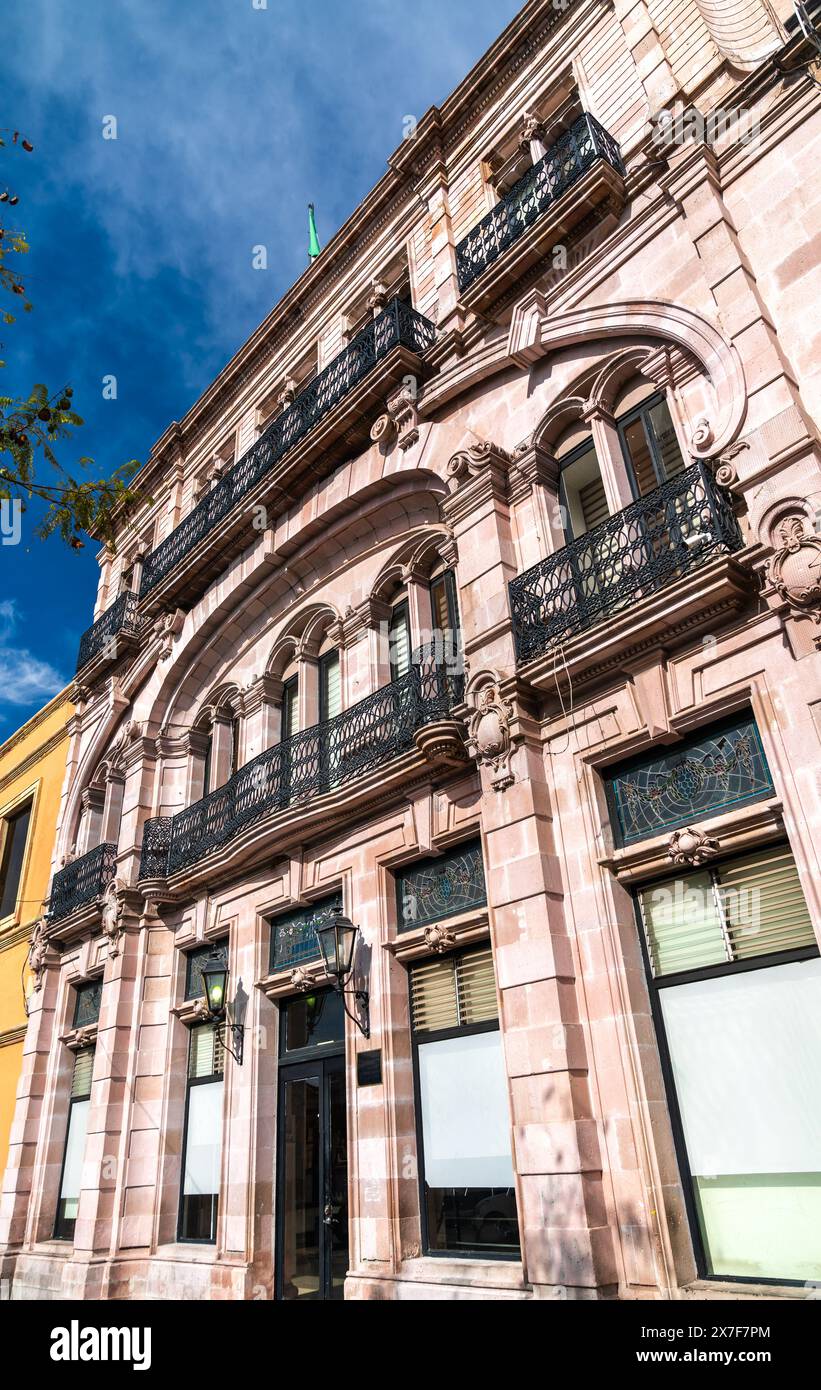 Typical architecture of the old town of Aguascalientes in Mexico Stock ...