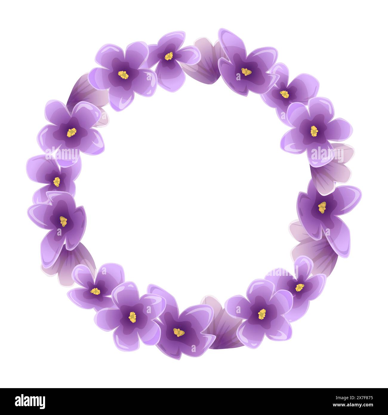 Violet wreath Cut Out Stock Images & Pictures - Alamy