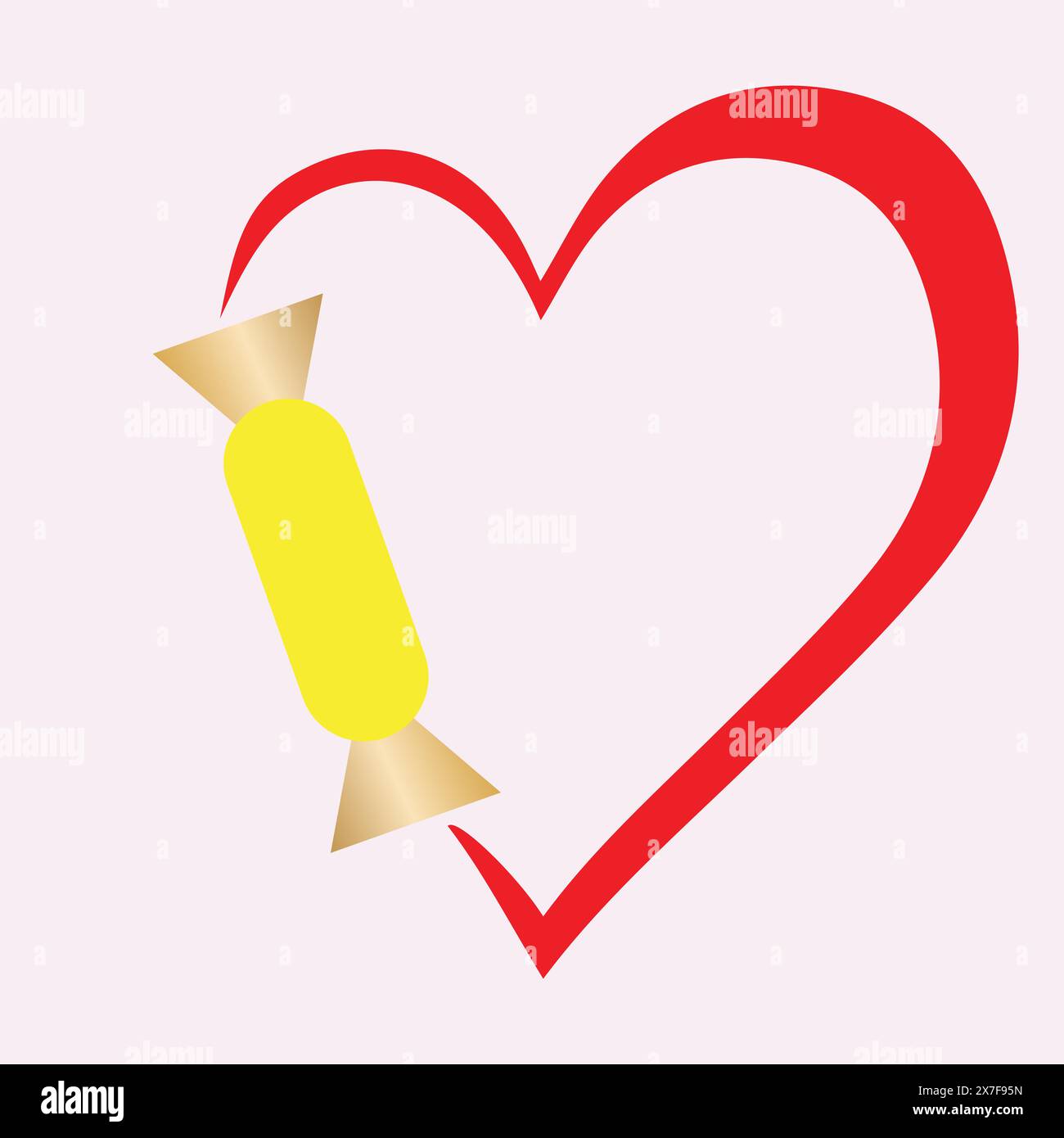 Red wrapped gift Stock Vector Images - Alamy