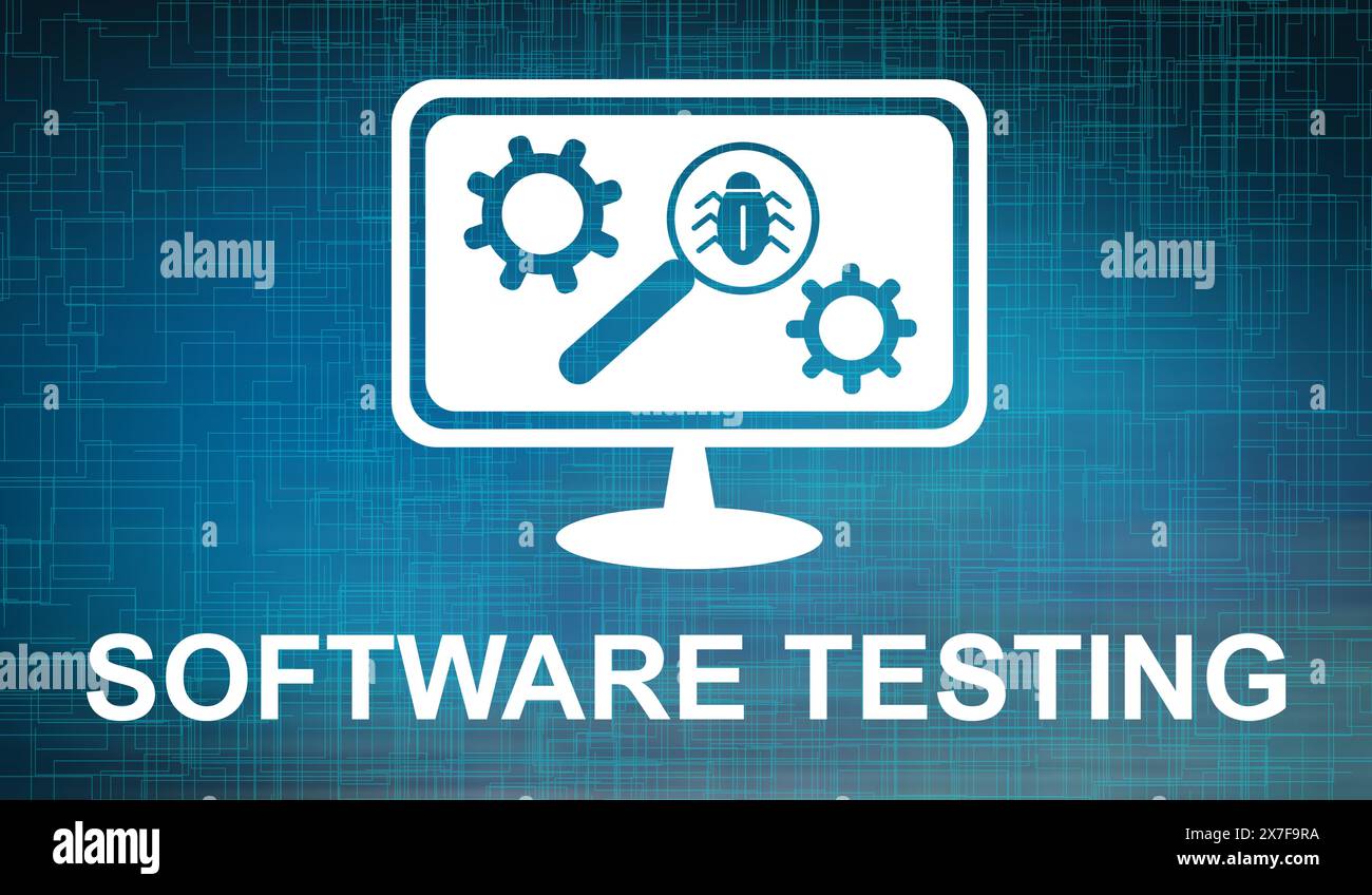 Illustration of a software testing concept Stock Photo - Alamy