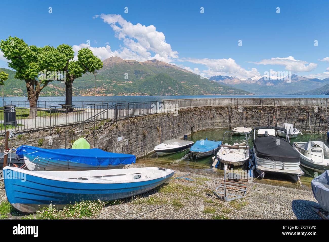 Punta Spartivento on Lake Como Bellagio Stock Photo - Alamy
