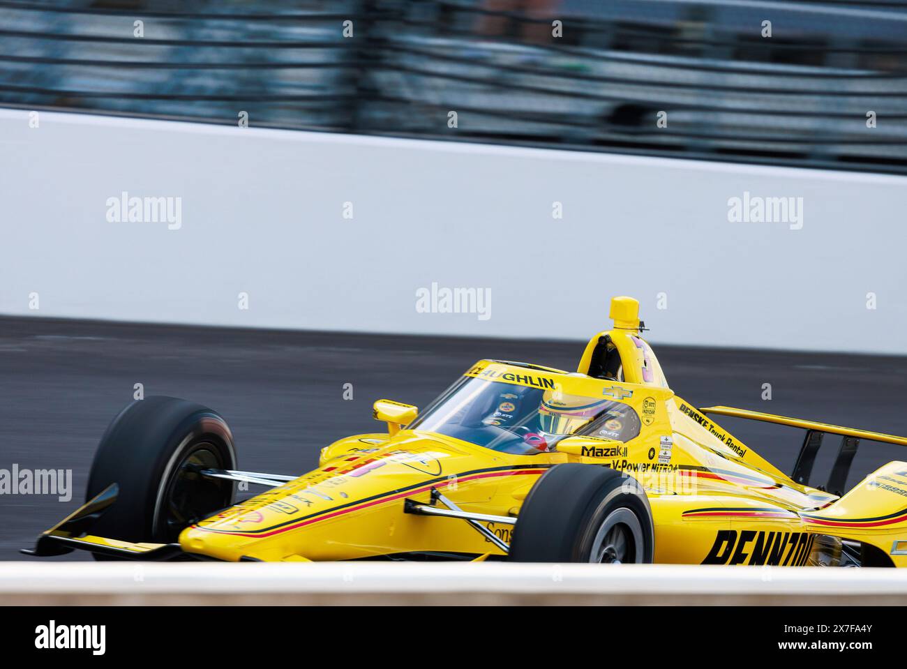 Indianapolis, United States. 19th May, 2024. Scott McLaughlin flies ...