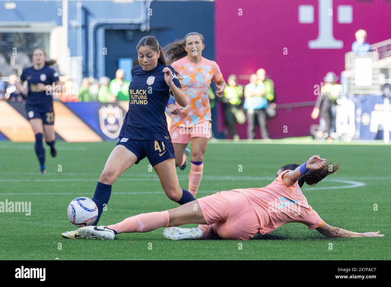 Seattle, Washington, USA. 18th May, 2024. Reign player ALANA COOK #4 ...