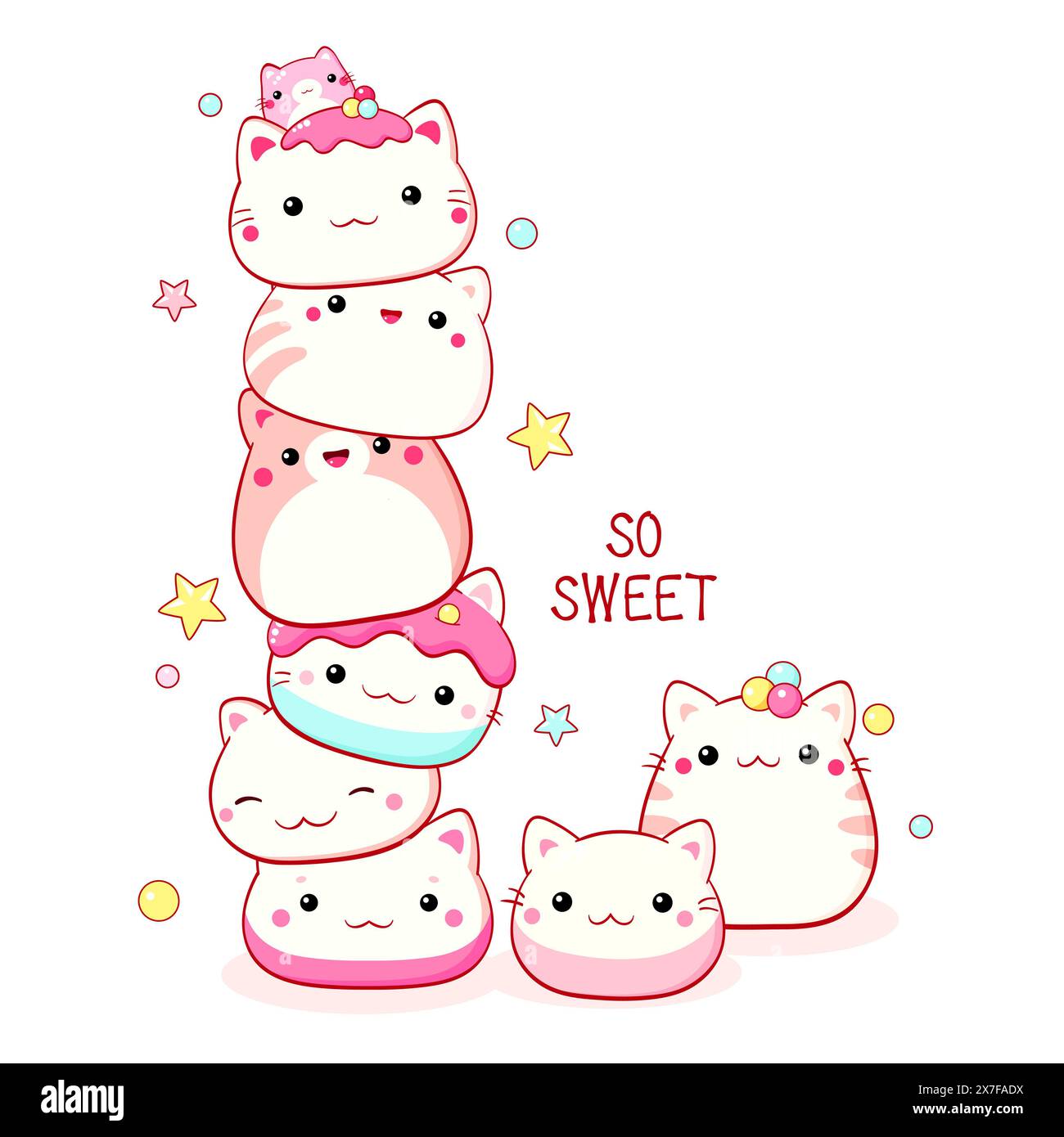 Stack of traditional Chinese animal-shaped mantou buns. Cute cat-shaped ...