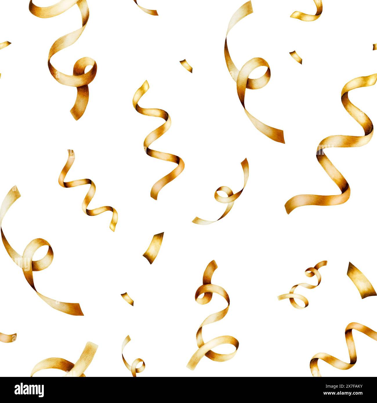 Gold confetti seamless pattern hi-res stock photography and images - Alamy
