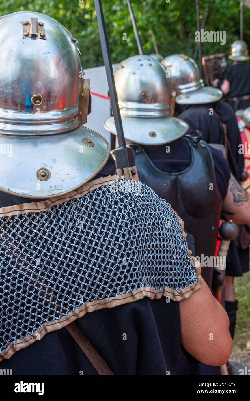 Roman legionaries at a historical reenactment festival Stock Photo - Alamy
