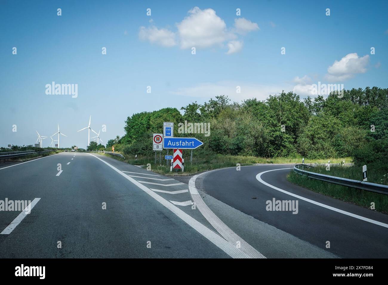 Wenig Befahrene Autobahn Schild