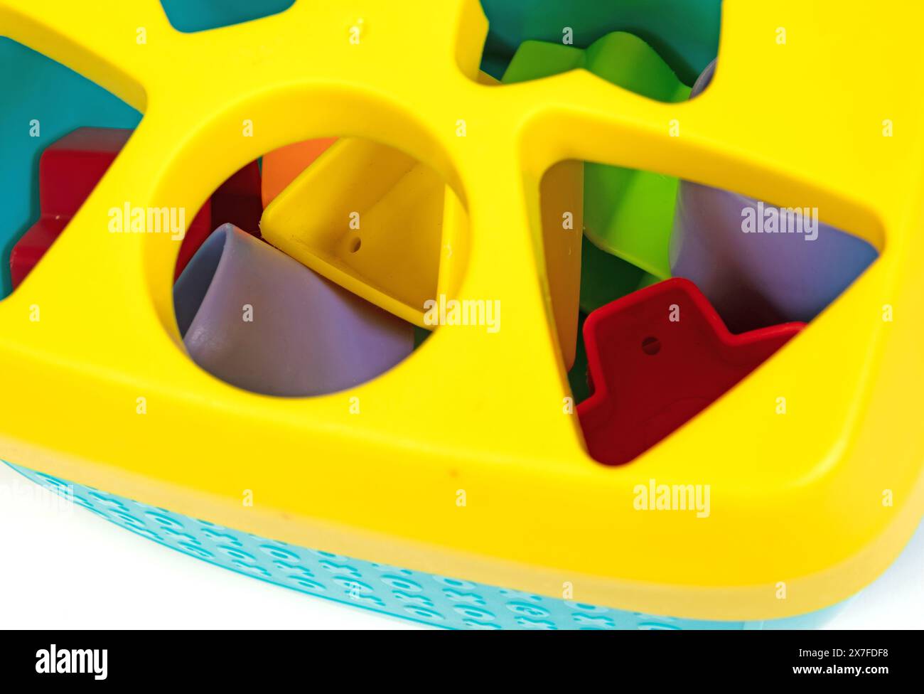 Baby logical cube on isolated grey background Stock Photo - Alamy