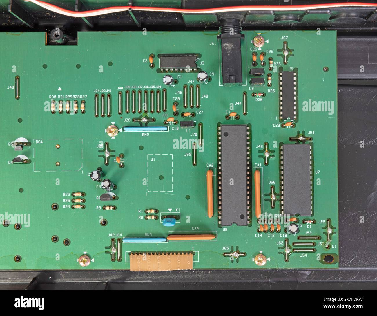 Small computer processing unit system on micro chip printed circuit ...