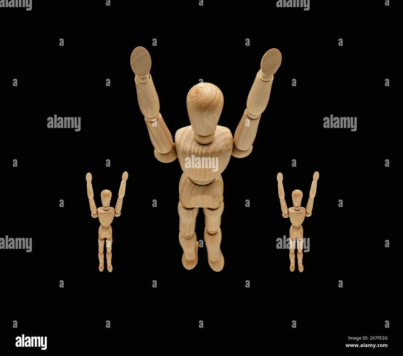 Wooden mannequin flying on hi-res stock photography and images - Alamy