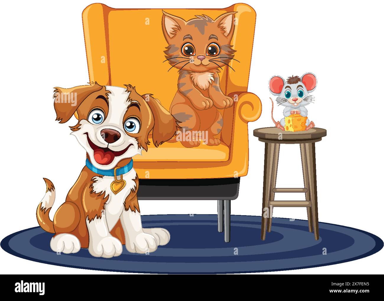 Cat and domestic setting Cut Out Stock Images & Pictures - Alamy