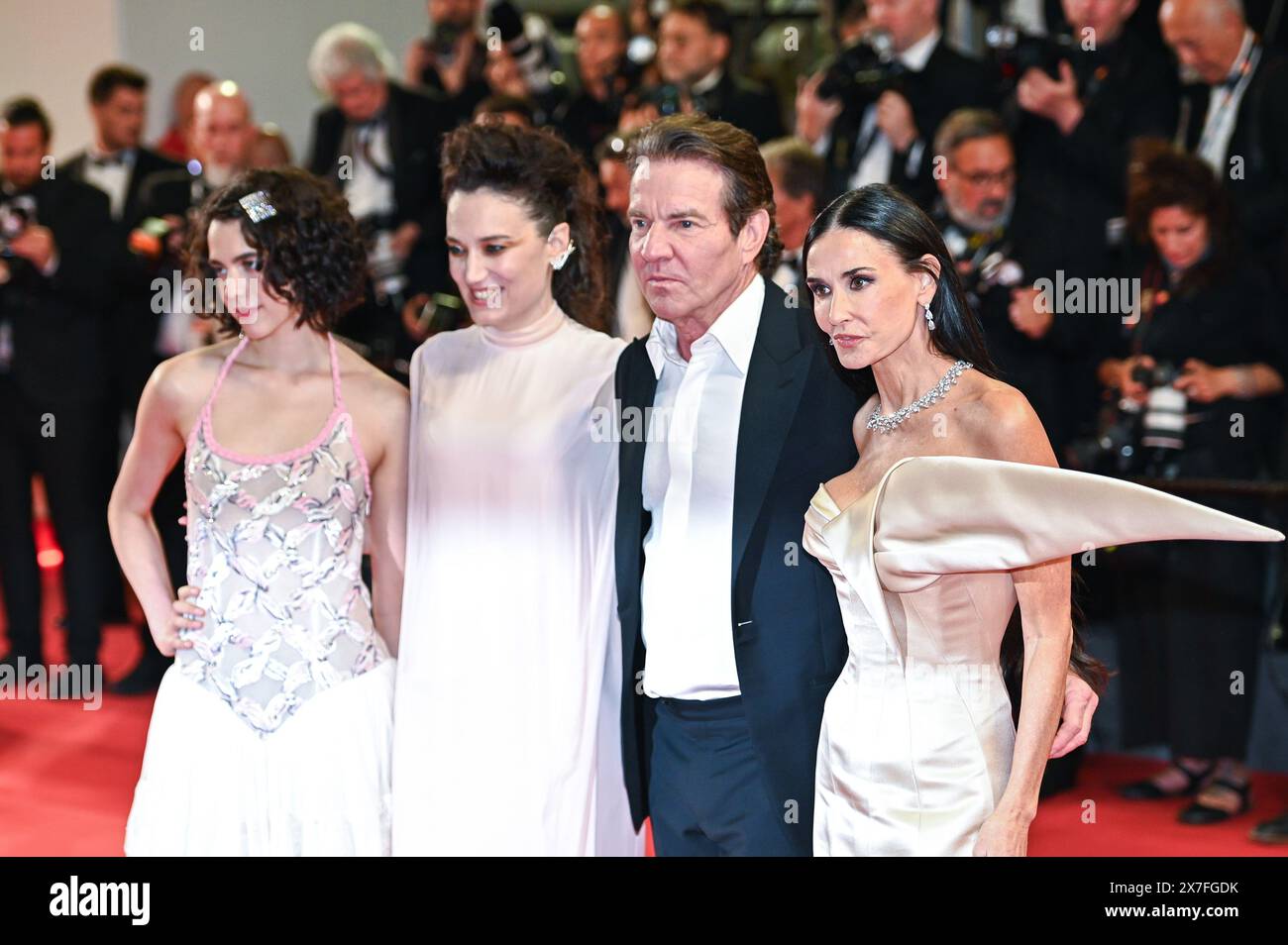 Dennis Quaid, Coralie Fargeat, Margaret Qualley and Demi Moore attend ...