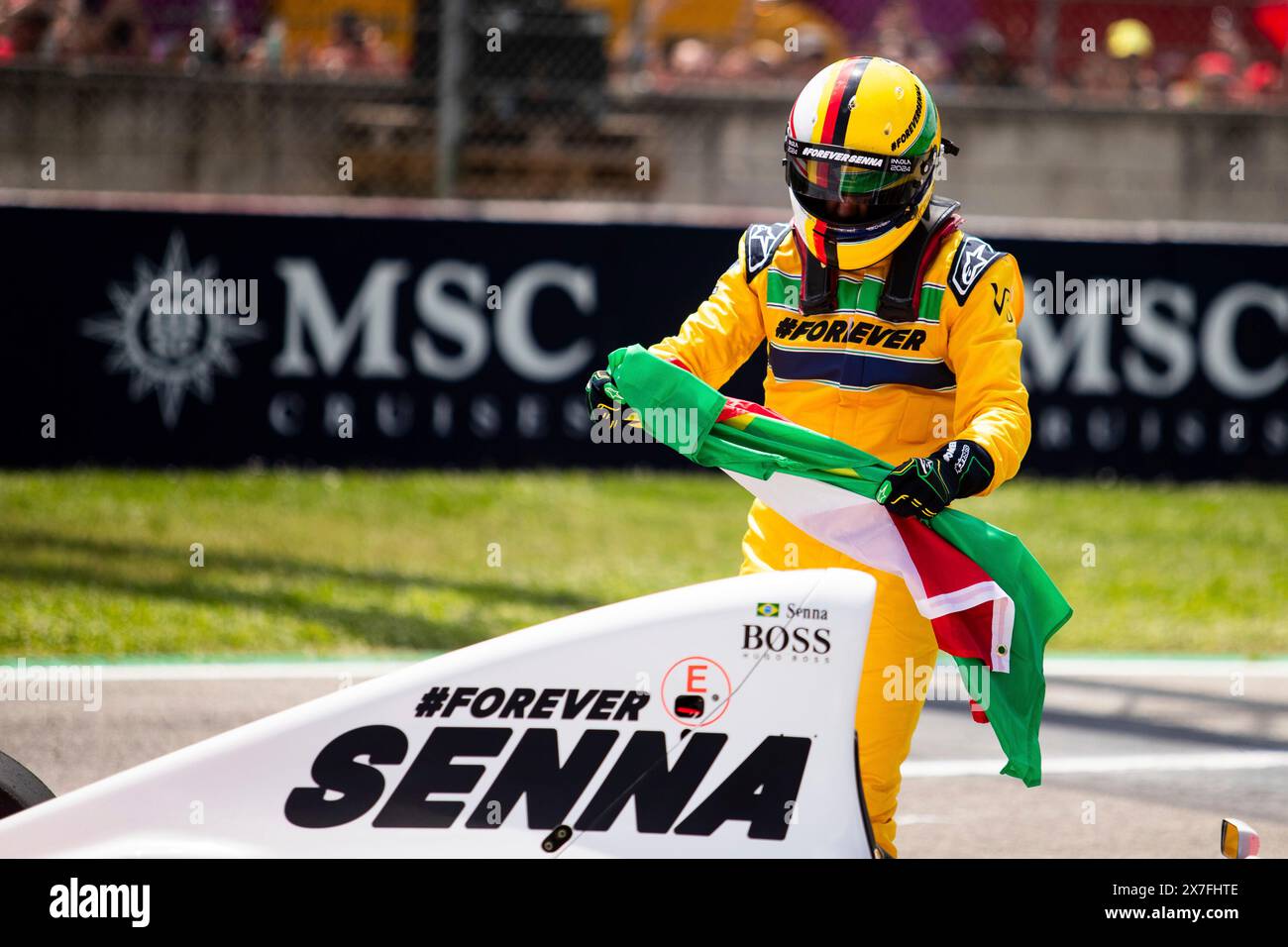Imola, Italy. 19th May, 2024. Sebastian Vettel (DEU) drives the McLaren ...