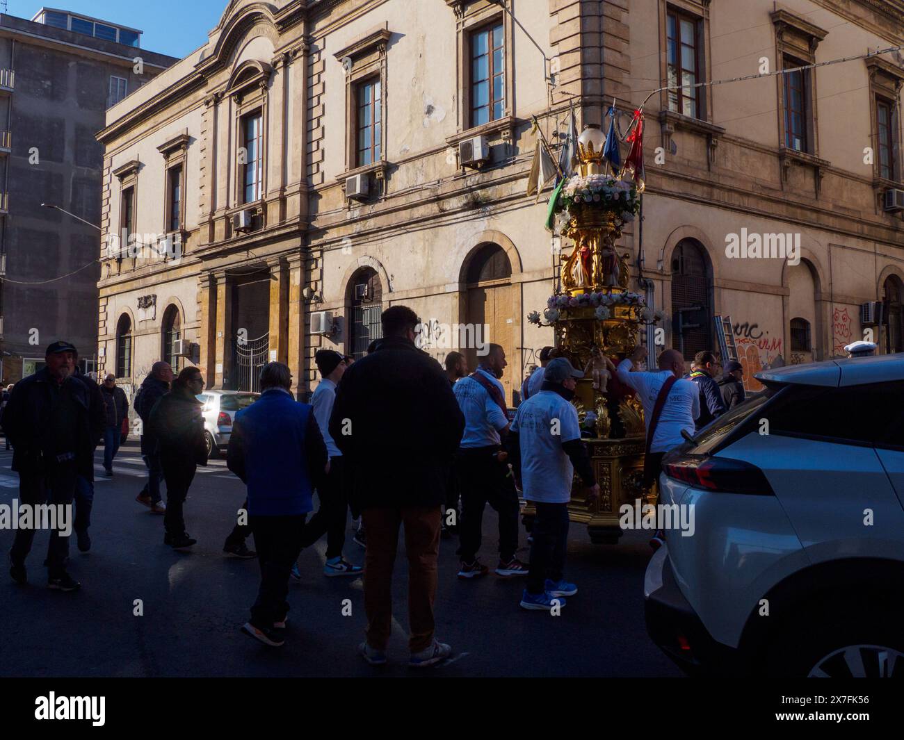 Catania, italy - February 3rd 2024, 3 day festival Saint Agatha in the ...