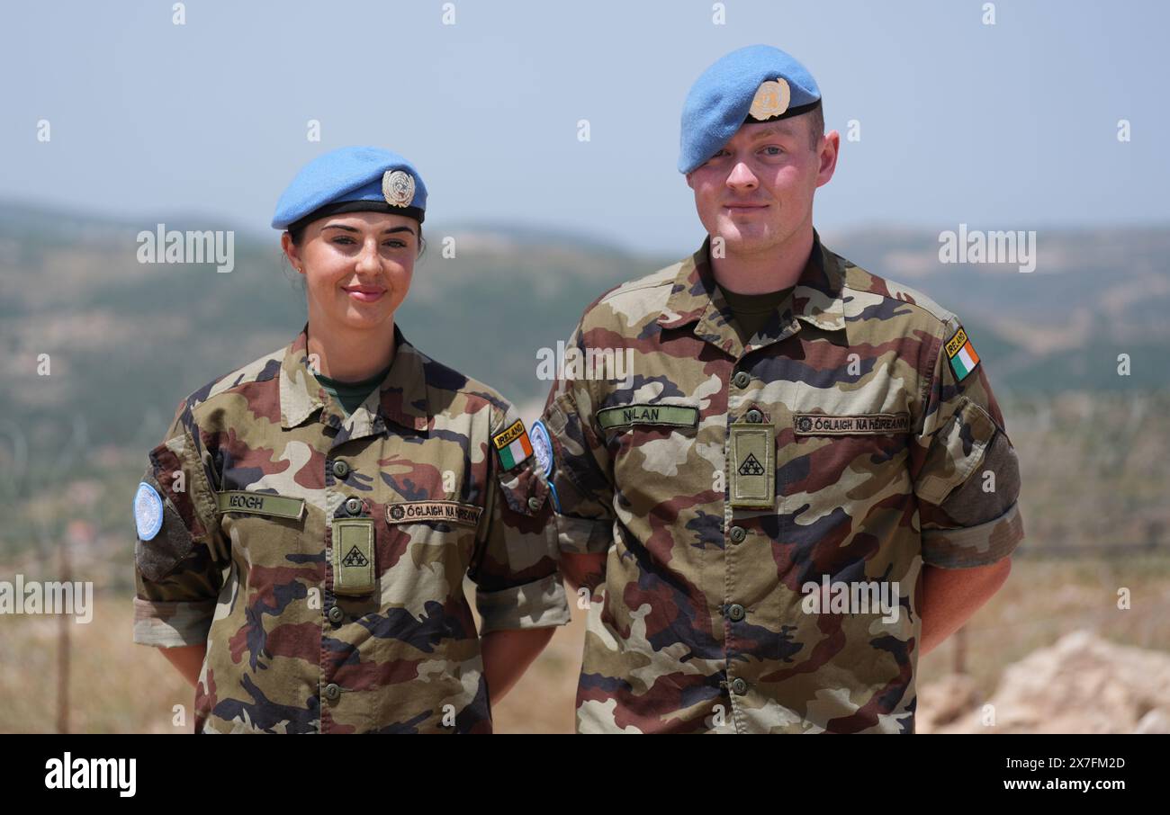 Privates Asling Keogh and Jordan Nolan of the 124th Infantry Battalion ...