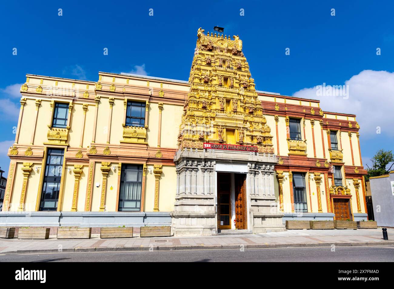 Exterior of Sri Mahalakshmi Temple in East Ham, London, England Stock ...