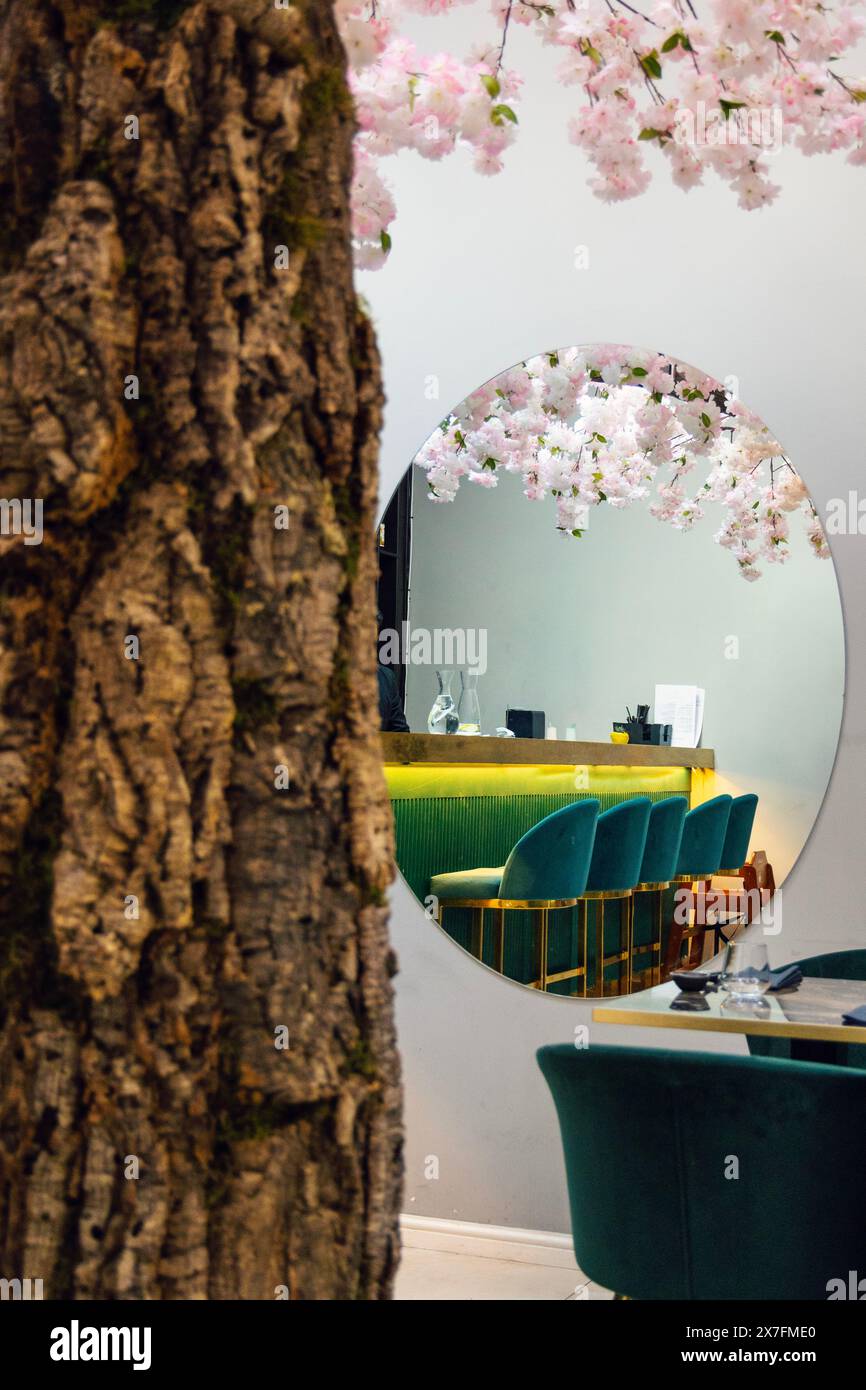 Interior of Japanese omakase Kibako restaurant, London, England Stock ...